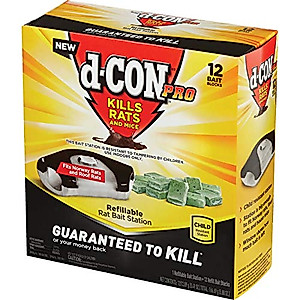D-Con 1 Mouse Bait Blocks Refills-12 Count with 1 Station