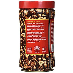 Elite Instant Coffee, 7oz | Kosher for Passover, Rich & Aromatic, Product of Israel