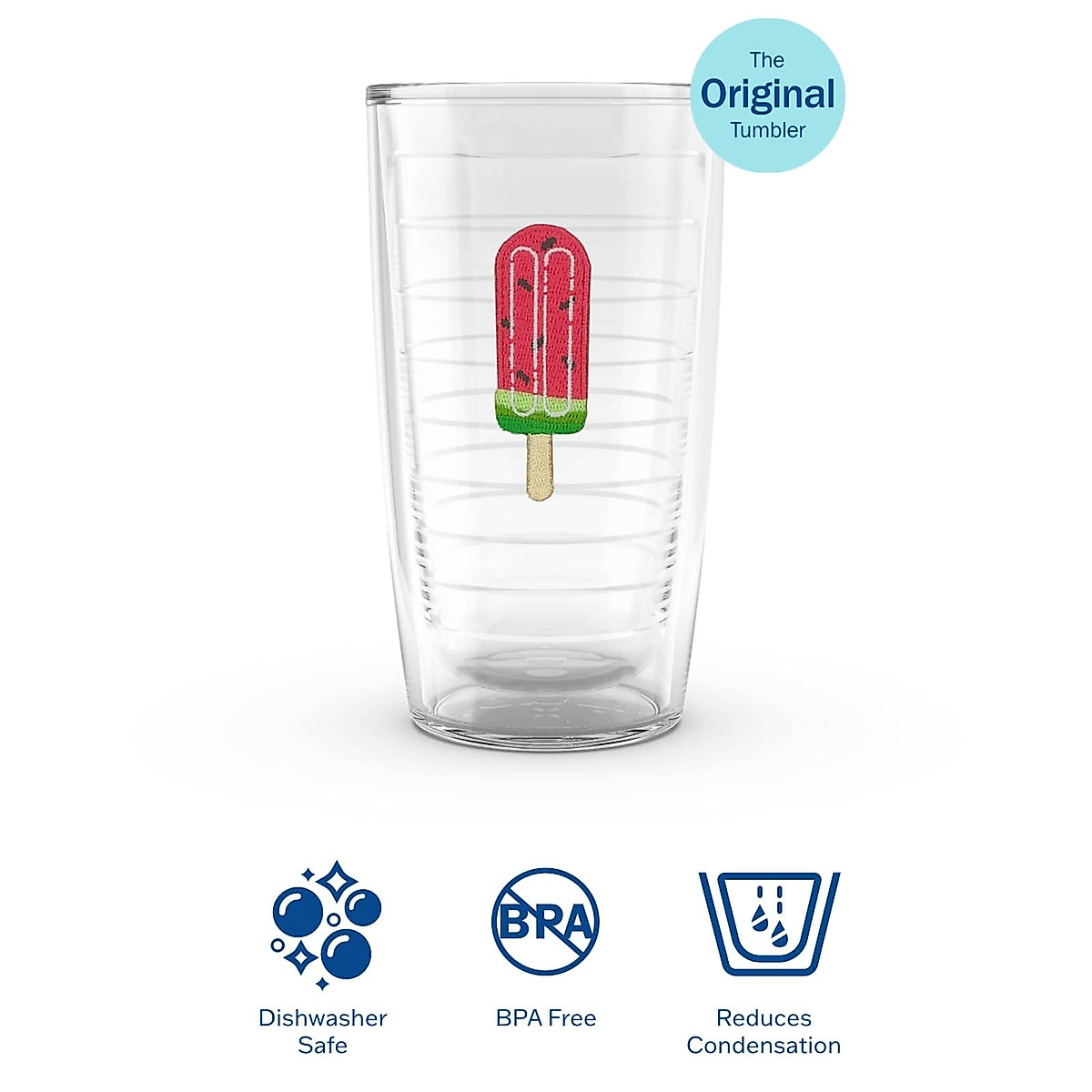 Tervis Ice Popsicle Collection Made in USA Double Walled Insulated Tumbler Cup Keeps Drinks Cold & Hot, 16oz 4pk, Assorted - No Lid