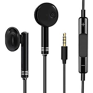 EVO6 Earbuds,Wired Ear Buds Headphones with Stereo Bass Driven Sound,Earphones Fits Small Ear,Comfortable and Secure Fit,Earbuds with Microphone and Volume Control,Decent Packing,3.5 mm Plug,2022
