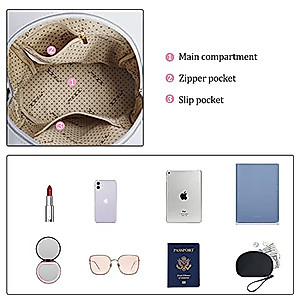 KKXIU Girls Bowknot 3pcs Fashion Small Leather Backpack Purse Cute Mini Backpack Bag for Women (A-Grey)