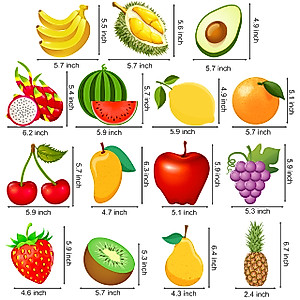 30pcs Tutti Frutti Hanging Swirls Decorations Summer Fruit Party Ceiling Streamer for Fruit Theme Party Supplies Birthday Baby Shower Favor Spiral Ornaments