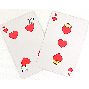 Sanrio Characters Playing Card Hello Kitty, Little Twin Stars, My Melody, Cinnamoroll, Pompompurin, Pochacco 3.5in x 2.4in x 0.7in with Paper case