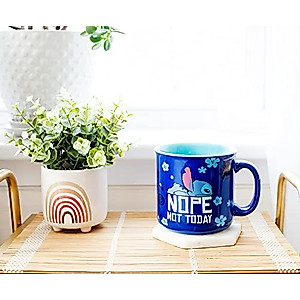 Disney Lilo & Stitch Nope Not Today Ceramic Camper Mug | Holds 20 Ounces