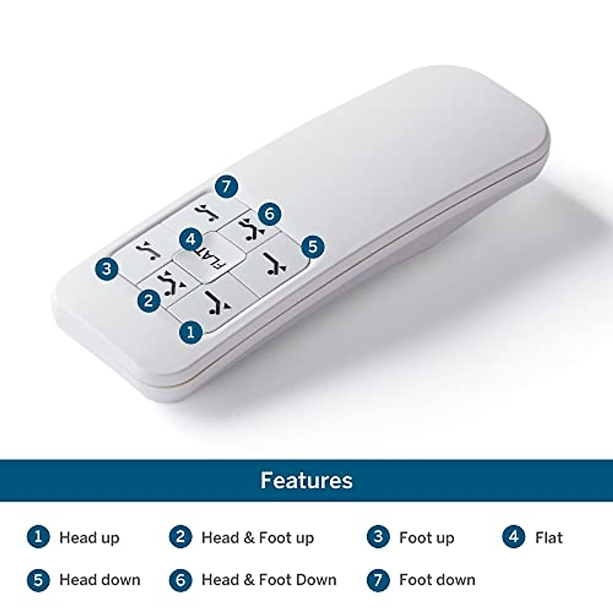 Lucid L150 Adjustable Base – Bed Frame with Head and Foot Incline – Wireless Remote Control – Premium Quiet Motor, Full size