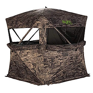 Rhino Blinds x Bone Collector R600BC-RTT 3 Person Hunting Ground Blind, Realtree Timber
