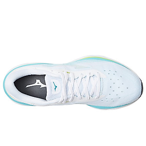 Mizuno Women's Wave Rider 25 Sneaker, White, 9.5