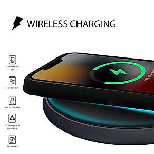 CG MOBILE Ferrari Phone Case for iPhone 14 Pro in Red with Black Camera Outline, Liquid Silicone Smooth & Anti-Scratch Protective Case with Easy Snap-on, Shock Absorption & Signature Logo