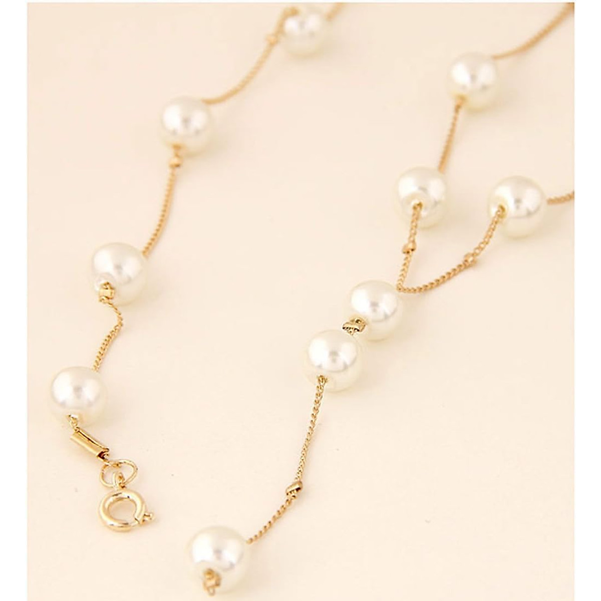 Faux Pearl Necklace Earring Bracelet Jewelry Set, Delicate and Classy Costume jewelry Favors