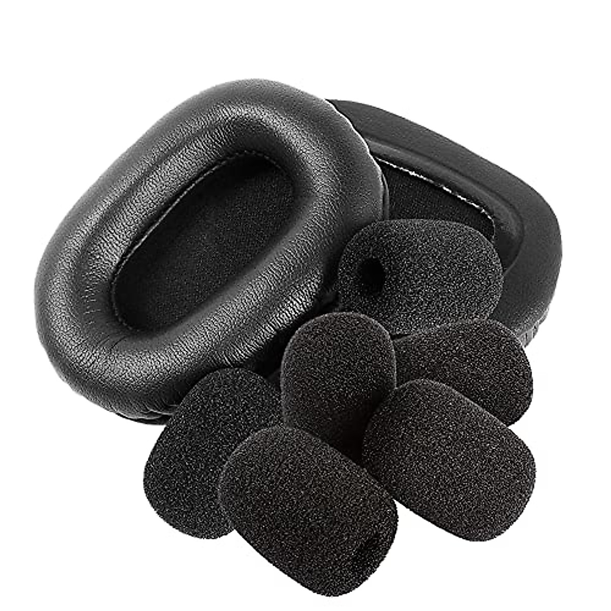 Ear Cushion Ear Pads mic Cover Foam Microphone Compatible with BlueParrott B450-XT B550 XT Noise Canceling Bluetooth Headset (Set)