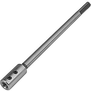 Fulton 10 inch Long Forstner Bit Extension for Adding Over 8" of Drilling Depth to Your Forstner Bit Ideal for Wood Turners Furniture Carpentry and Construction (3/8 inch Collet)