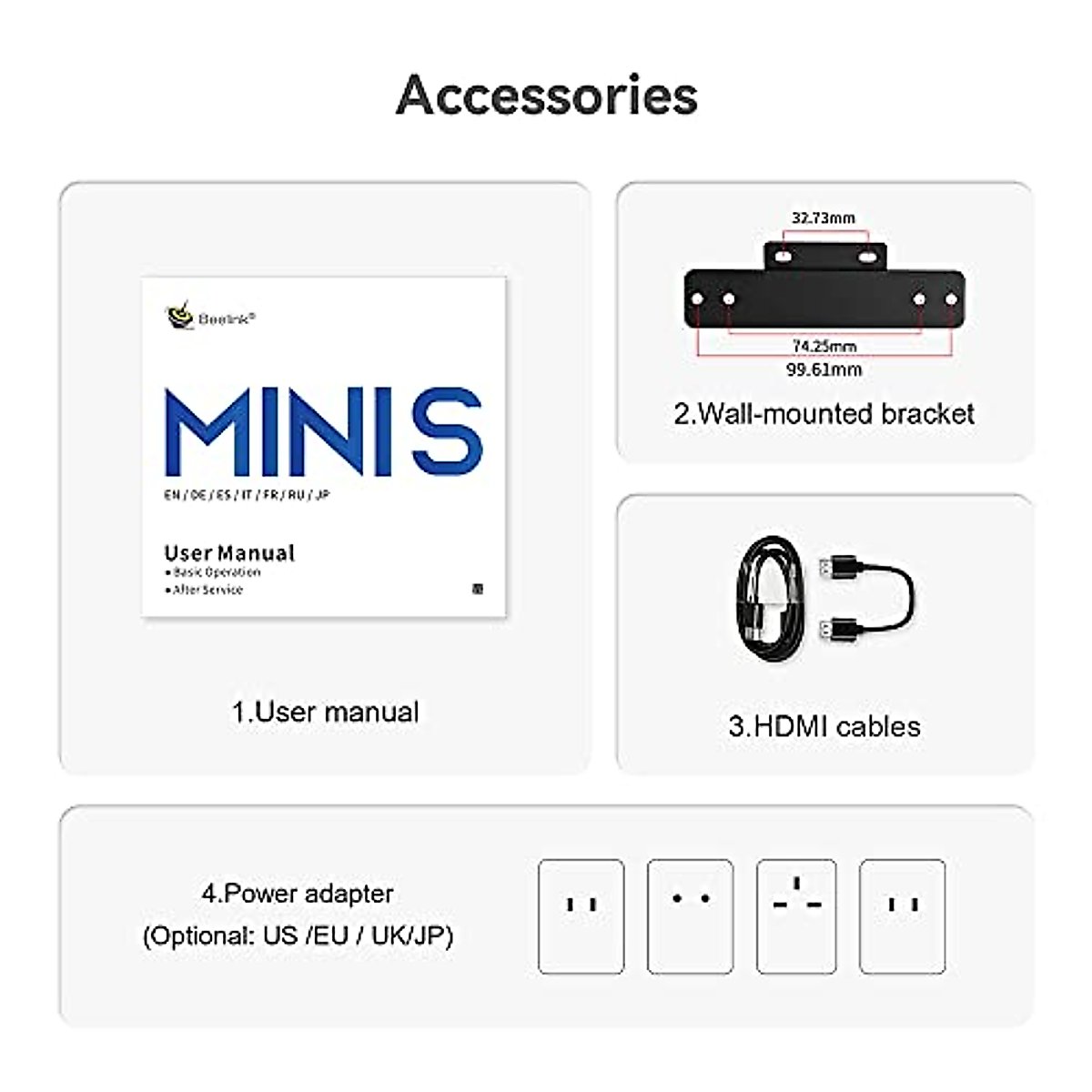 Beelink Mini S12 Pro Mini Pc Computers,16GB DDR4 500GB SSD with Inter 12th Generation Processors N100 4 Cores 3.4Ghz, 4K@60Hz Dual HDMI Output Wi-Fi6/BT 5.2.Support 2.5" HDD/SSD