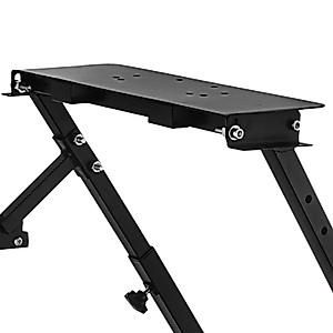 Mrolife G920 Racing Wheel Stand Height Adjustable Racing Stand for Gaming,Driving Simulator Cockpit Compatible with Logitech G25, G27, G29, G920 Gaming Cockpit (Racing Steering Wheel Stand), Black