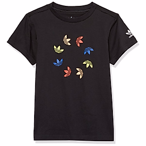 adidas Originals Kids' Adicolor Tee, Core Black, X-Small