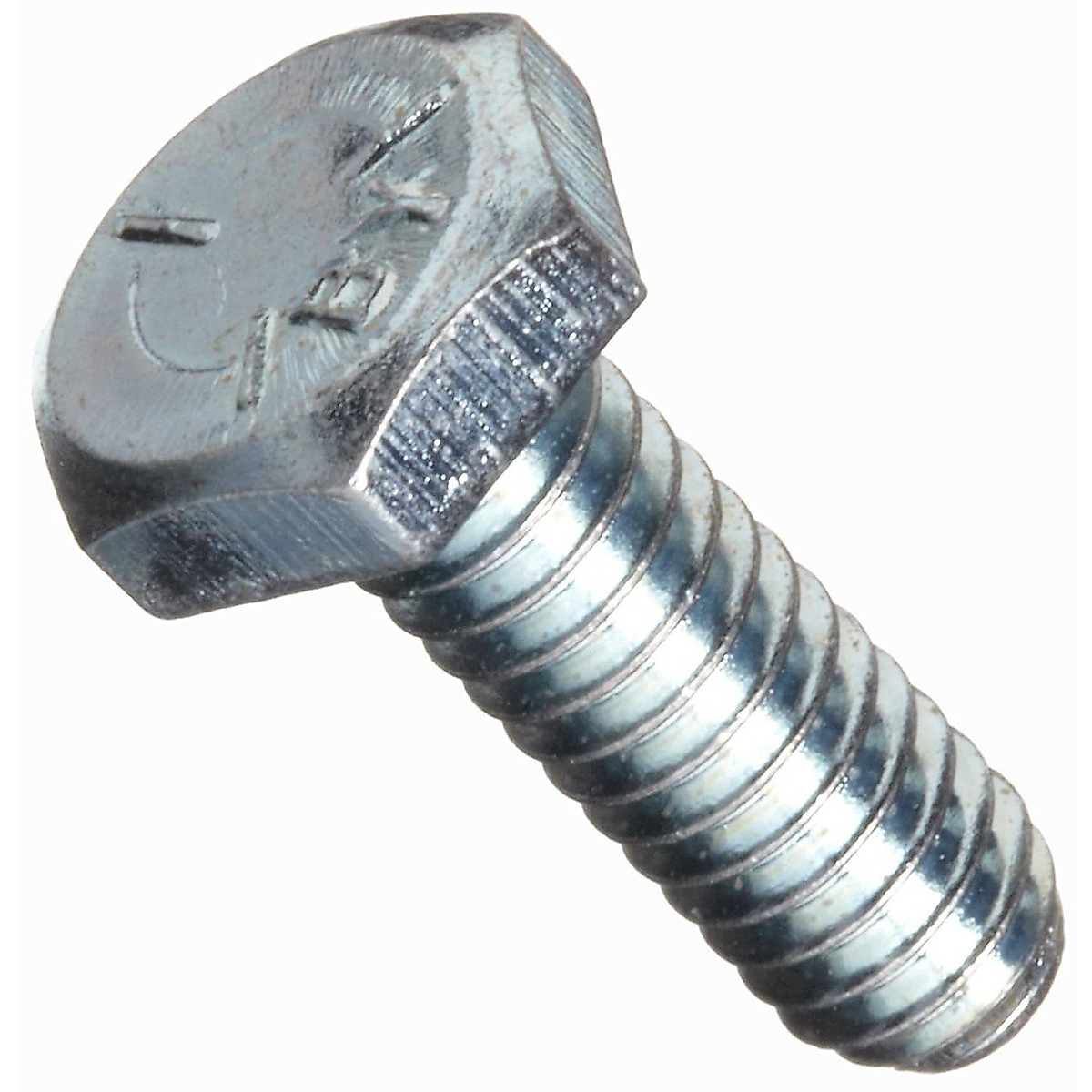 Newport Fasteners 1/4 inch x 5/8 inch Hex Cap Screw Grade 5 Zinc Plated Steel (Quantity: 100 pcs) Made in USA, 1/4-20 x 5/8 Hex Bolt/Coarse Thread/Fully Threaded
