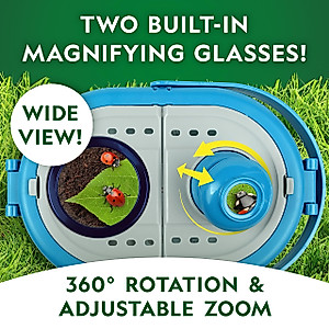 NATIONAL GEOGRAPHIC Bug Catcher Kit for Kids - Kids Bug Habitat with Magnified Viewer, Bug Catcher, Tweezers & Learning Guide, Insect Habitat, Outdoor Toys, Kids Bug Catching Kit, Bug Cage, Bug Box