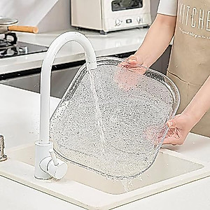 BJHZTC Lazy Susan Turntable Organizer for Refrigerator, 15.67'' Clear Rectangular Fridge Organizer Storage, Lazy Susan for Cabinet, Table, Pantry, Kitchen, Countertop
