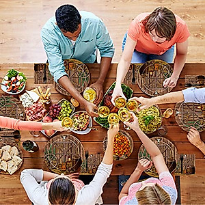 Kepeel 96 Pcs Western Party Plates, Western Cowboy Birthday Party Decorations Supplies Rustic Wild West Birthday Party Paper Plates Napkins Wooden House Barn Door Baby Shower Tableware, Serves 24