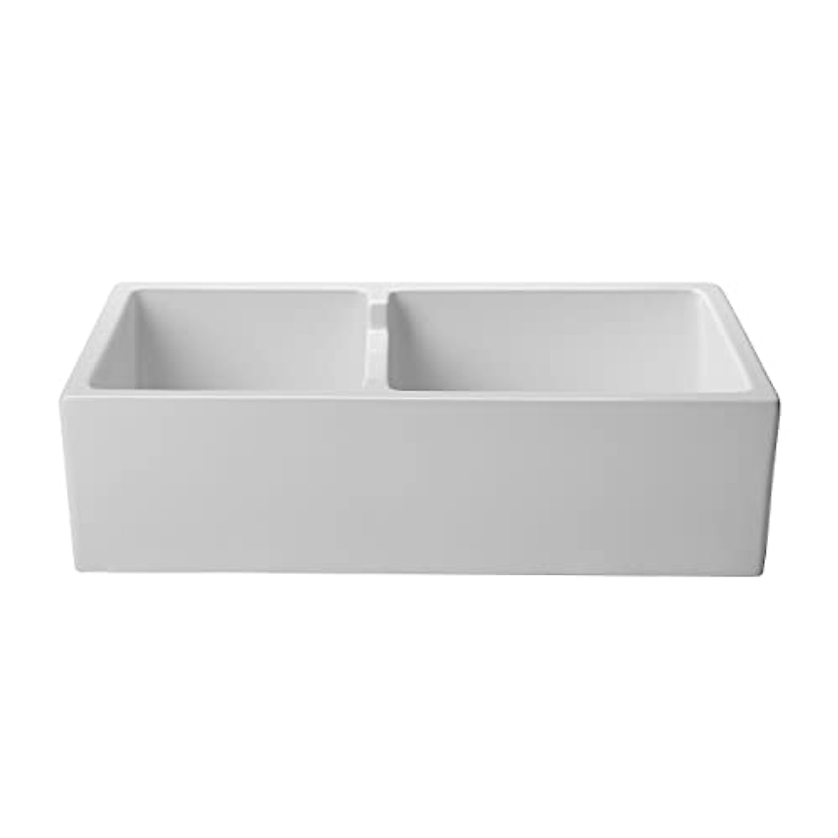 Vintage Tub & Bath 36 Inch Plain Front Fireclay Reversible Apron Farmhouse Sink - White