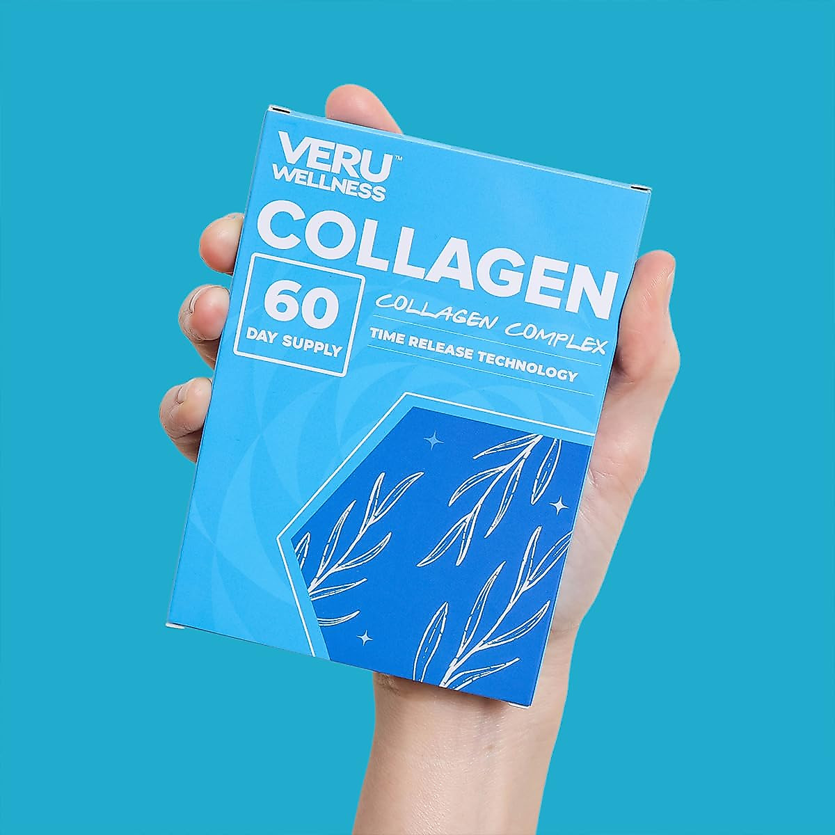 Veru Wellness Collagen Booster Patch - 60 Day - Easy to Use - Support Skin, Joint, Hair and Nails