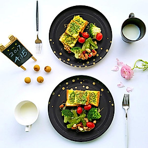 Pandecor 50th Birthday Party Supplies,50 PCS Cheers to 50 Years Disposable 7 Inch Paper Plates Dessert Plates for 50 Years Anniversary Party