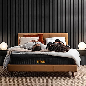 Brooklyn Bedding Titan 13" Hybrid Luxe Mattress for Plus Size Sleepers, Queen