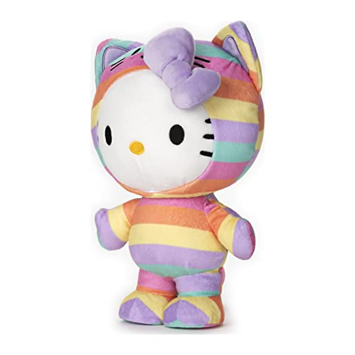 GUND Sanrio Hello Kitty Rainbow Outfit Plush, Premium Stuffed Animal for Ages 1 and Up, 9.5”, Rainbow
