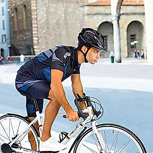 Bike Helmet with Detachable Sun Visor,Shinmax Lightweight Bicycle Helmet with Quick Release Chin Stripe Removable Inner Pads Mountain Bike Helmet Cycling Helmet for Adult Men Women