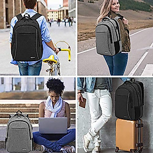 BAOMANYI Laptop Backpacks Travel School Backpack for men 17 Inch Carry on College Teen Boys Backpack Water Resistant Office Business Back pack Lightweight Hiking Bag with USB Charging Port