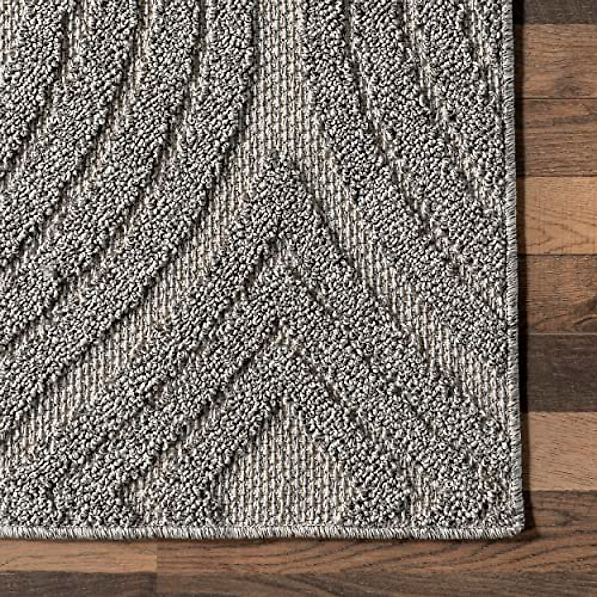 nuLOOM Taryn Moroccan Diamond Indoor/Outdoor Area Rug, 8' x 10', Gray