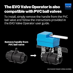 YoLink DIY Automatic Water Leak Detection & Shut-Off Starter Kit, Valve Operator, Wireless Valve Controller, (3) Leak Sensors, Hub