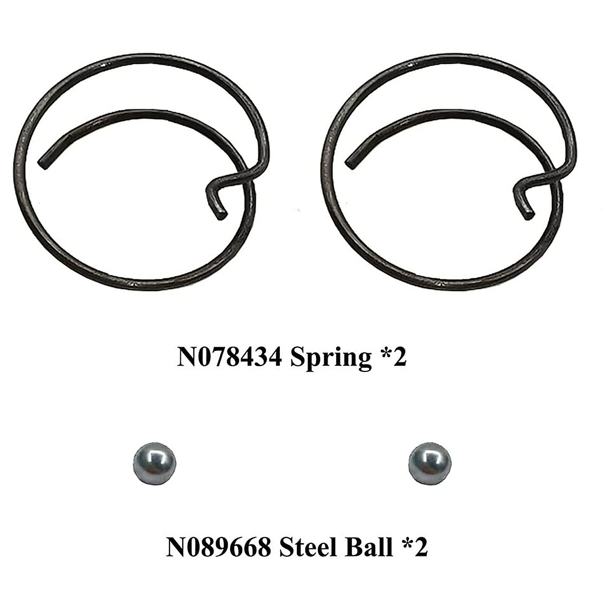 2 Pack N078434 N089668 Spring and Steel Ball, Fit for DCF805 DCF825 DCF885 DCF886, Impact Driver Spring Kit