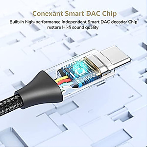USB to Headphone Jack Adapter（2pack）, USB Headphone Adapter Type C Aux Audio Dongle Adapter Converter for Pixel 4 3 XL,Samsung Galaxy S22 S21 S20 Ultra S20+ Note 20 10 S10 Plus,iPad Pro,Mate 30 Pro