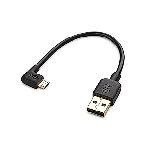 Cable Matters Combo-Pack Right Angle USB Cable for TV Stick and Power Bank 6 Inches - 90 Degree USB to Micro USB Cable for Roku TV Stick and More