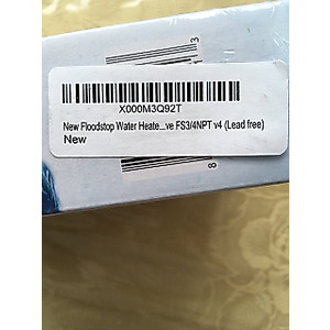 FloodStop Water Heater Auto-Shutoff Valve, FS3/4NPT, V4 Controller, Water Damage Prevention