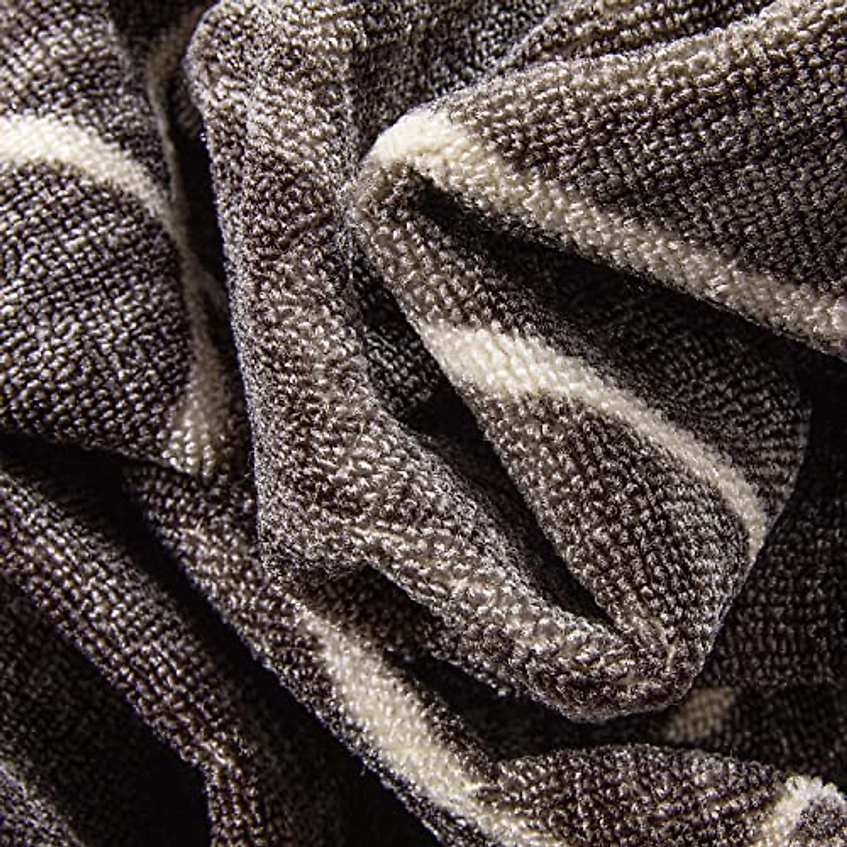 Well Woven Non-Slip Rubber Back (5' x 7') Diamond Lattice Print Grey Thin Pile Machine Washable Indoor Outdoor Area Rug