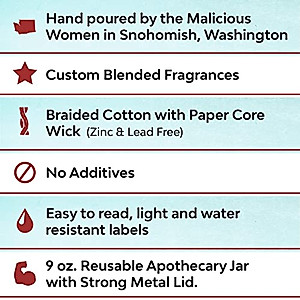 Malicious Women Candle Co - You're My Best Bitch, Pink Chandelier Infused with All My Secrets, All-Natural Soy Candle, 9 oz