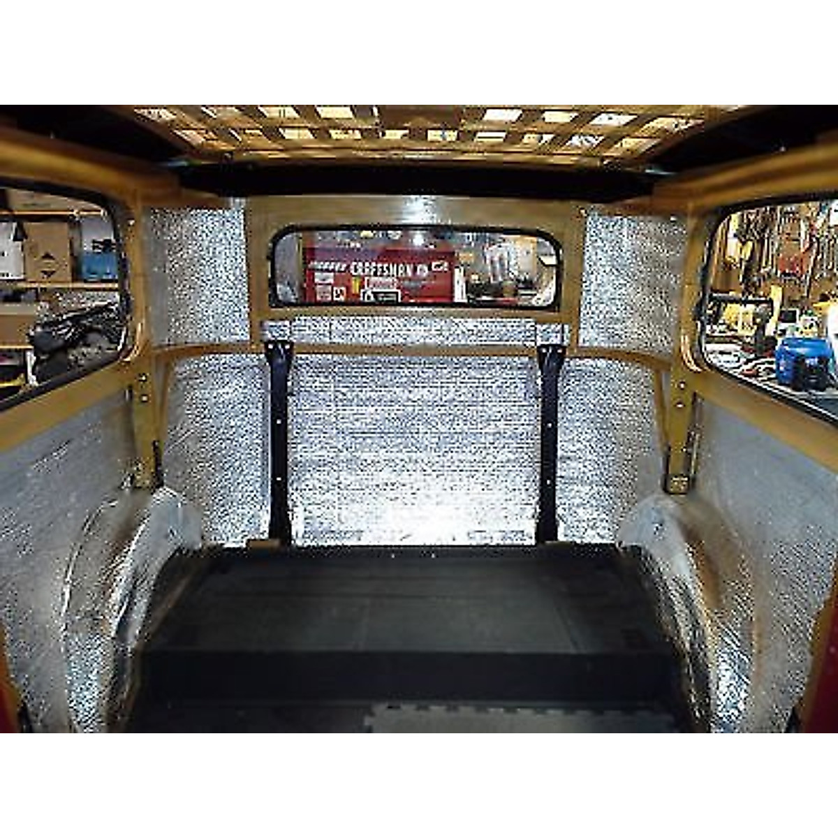 SOOMJ Heat Shield, Sound Deadening Material, Car Sound deadening mat, Engine Insulation Foam with Aluminum Sheet 1100(AA)