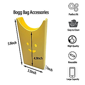 quskay Phone Case Wallet Holder Insert Accessory Compatible with Bogg Bags, Soft Rubber Accessories for Bogg Bag Decorative Charm Inserts for Storage Phone Case Key Lipstick Sunglass Wallet (Yellow)