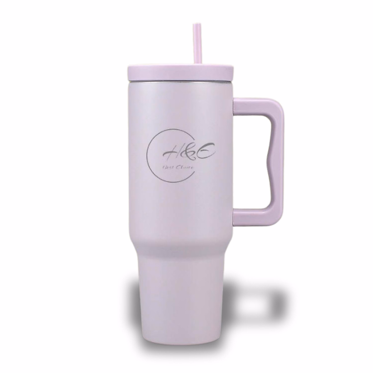 H&E Best Choice 40 oz Tumbler with handle & straw | Tumbler with Lid and Straw for Water Cold & Hot Tea and Coffee | Travel Water Tumbler | Outdoor Water bottle | Double wall water bottle, Purple