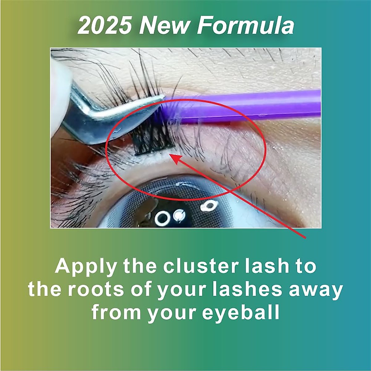 MILKLEAR Lash Cluster Glue Waterproof Long Lasting 2 Weeks Strong Hold DIY Eylash Extension Glue Sensitive Eyes, DIY at Home for Self Application or Salon Use 5ml Black