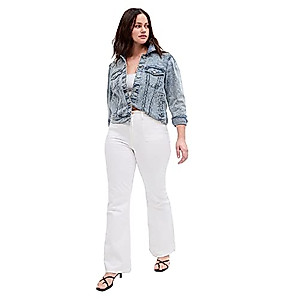 GAP Womens High Rise Flare Jeans Optic White 30 Reg