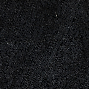 Creative Co-Op Paulownia Wood Round Accent Table, Large, Black