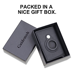 Guidemoh AirTag Wallet for Men,Slim RFID Mens Wallets With Money Clip Blocking Credit Card Holder for Men with Gift Box