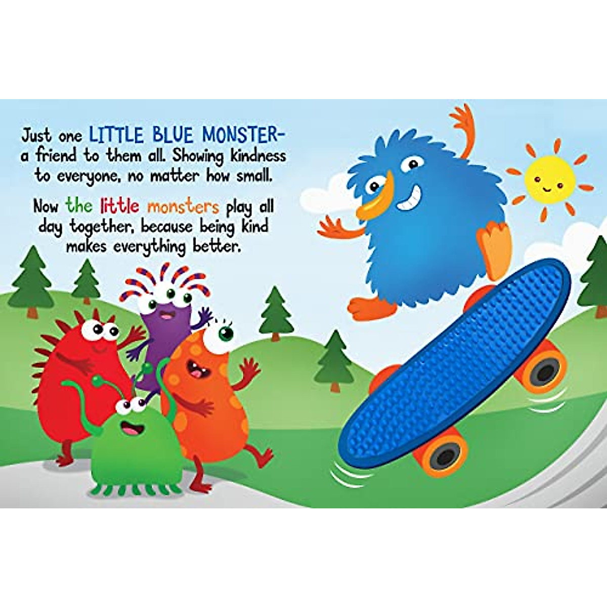 Kindness Monster - Silicone Touch and Feel Board Book - Sensory Board Book