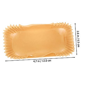 NOGRAX 3 sets Pan Bakery Supply Wooden Cake of Loaf Baking Toast Practical Kitchen Paper DIY Liner Tray Heat-resistant Household Mold Molds Rectangular Multi-use Home Food Wrapping Bread Pan