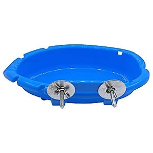 XUEF Bird Bath Tub Bowl Basin Parrot Cage Hanging Bathing Box Bathing Supplies Feeder Bird Cage Shower Accessories for Small Birds Parrots