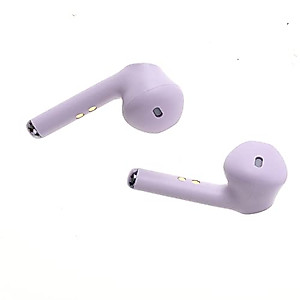 LARK Wireless Earbuds TWS 5.0, Charging Case, Touch Adjustable Volume, Waterproof, 35hour Cyclic Playtime, Suitable for iPhone & Android & Samsung, Semi-in Ear Stereo Earphones(Purple)