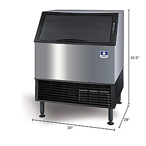 Manitowoc Undercounter Ice Maker, Dice Ice Cube Style, 286 lb/24hr Ice Production with 19 lb Storage Capacity