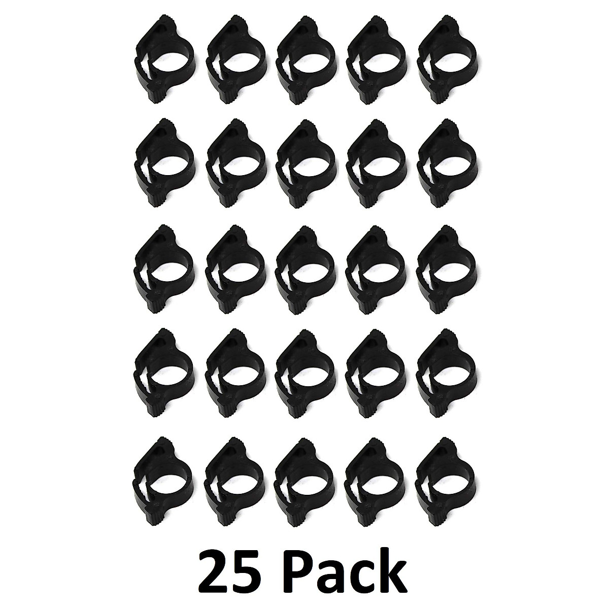 1/4 inch High Pressure Drip Irrigation Tubing Clamps (25)